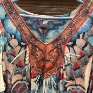 ONE WORLD | Tops | One World Bold Print Tunic Size Large | Poshmark